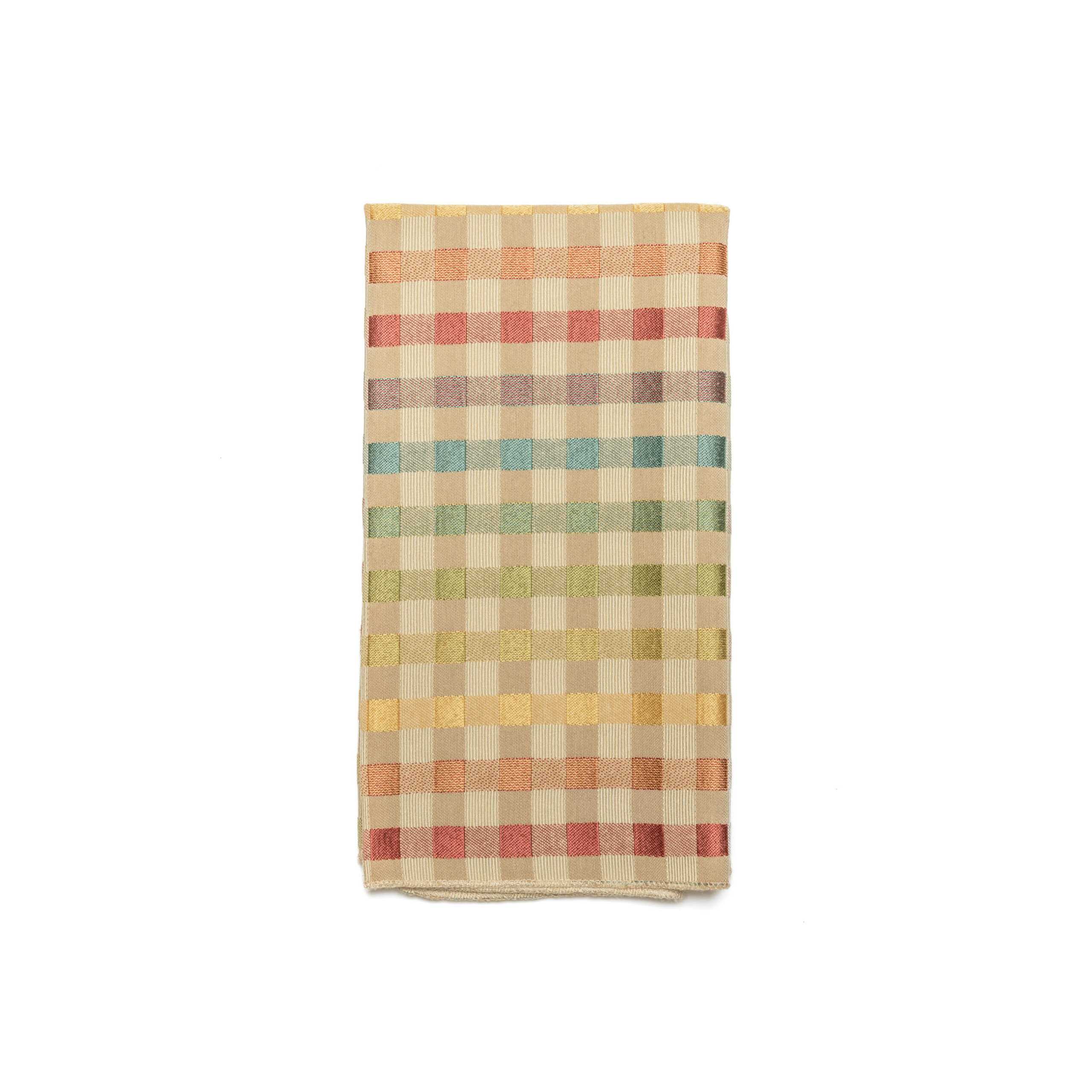 Tan Mini Check Napkin - Over The Top