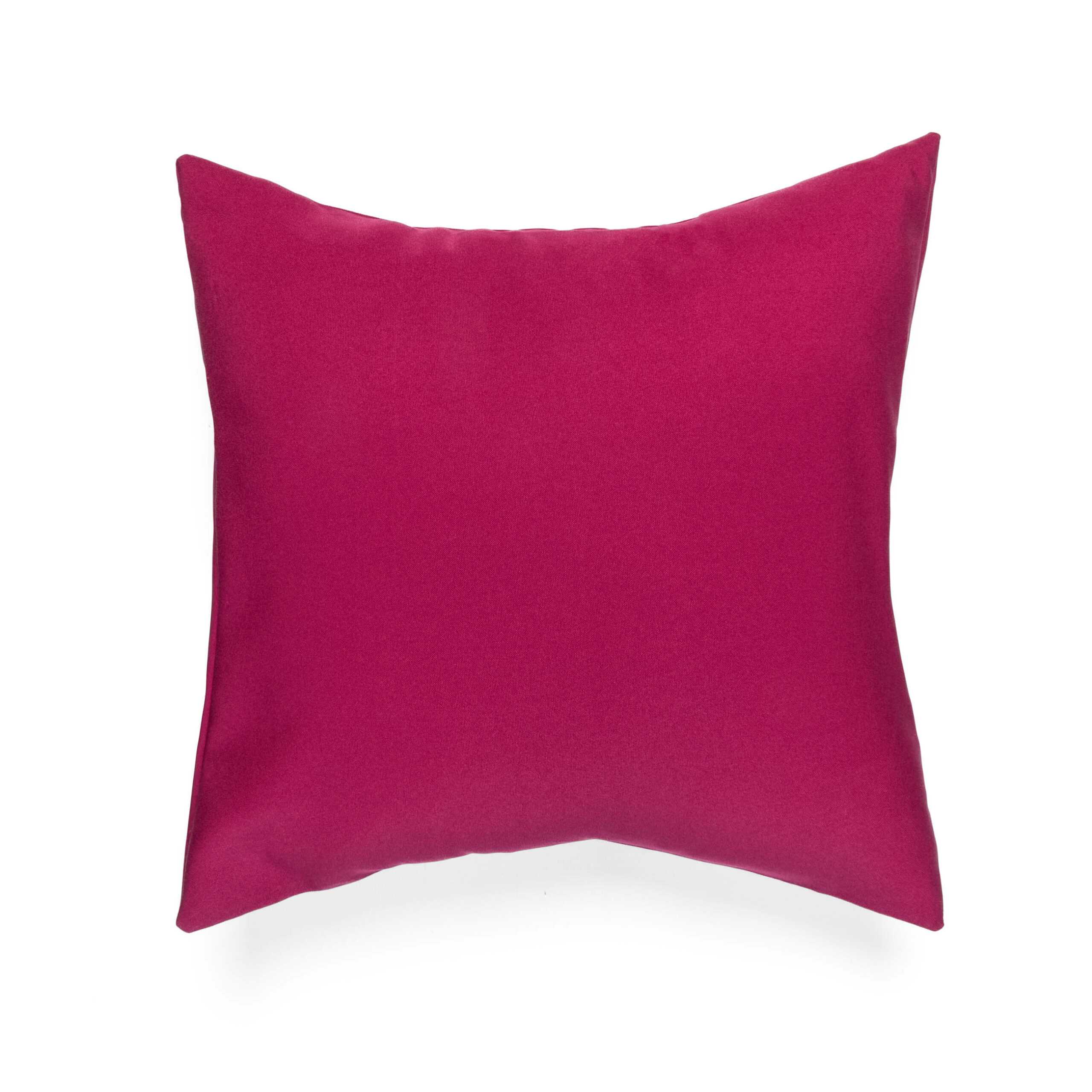 Raspberry Solid Pillow - Over The Top