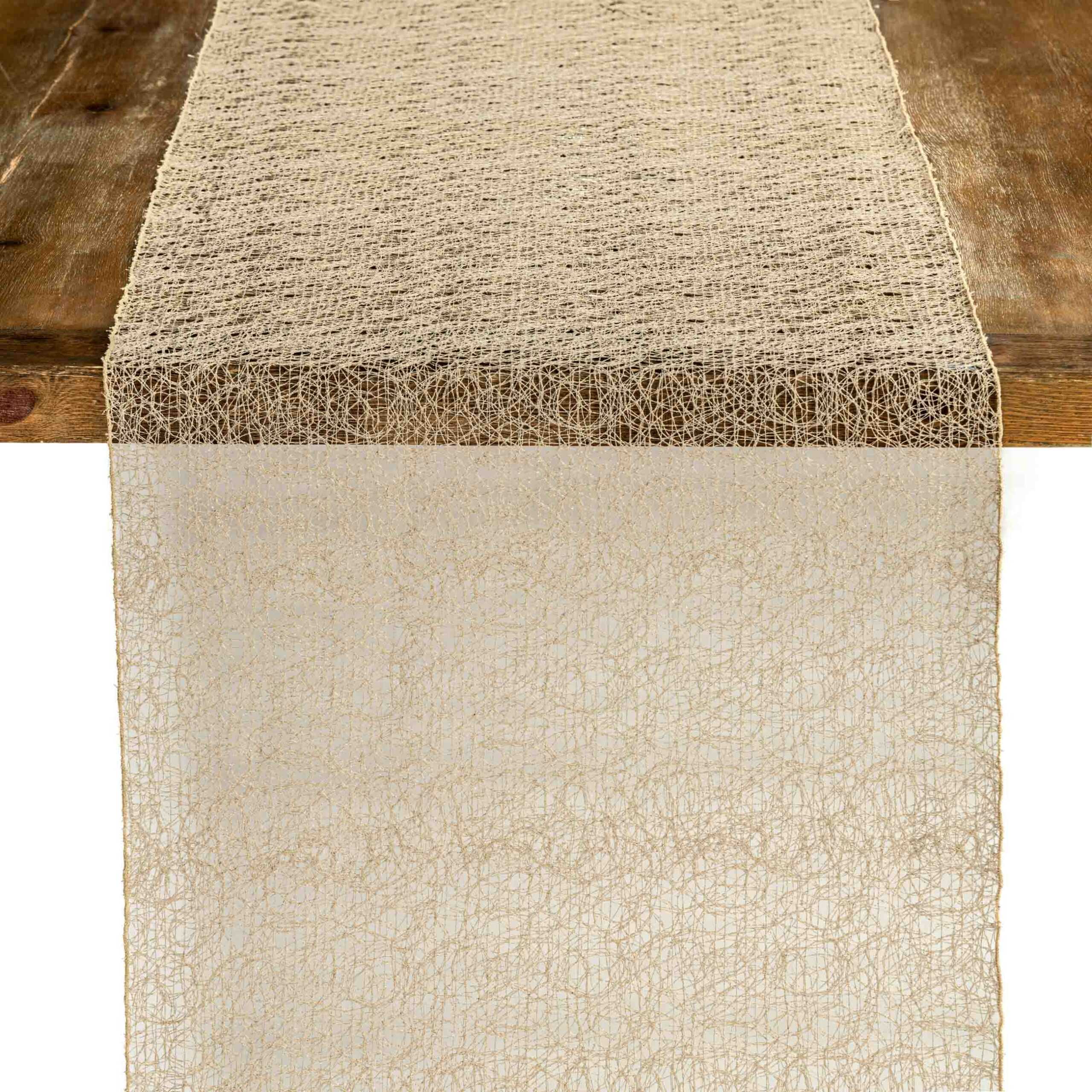 Taupe Texture Runner - Over The Top