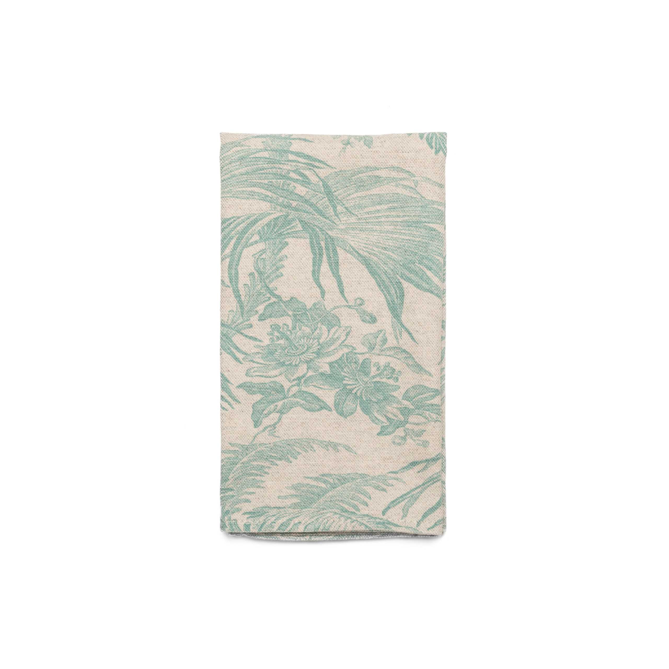 Jade Tropical Toile Napkin - Over The Top